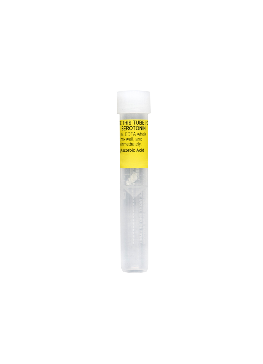Tube - Serotonin Transport Tube, Yellow | Cleveland Clinic Laboratories